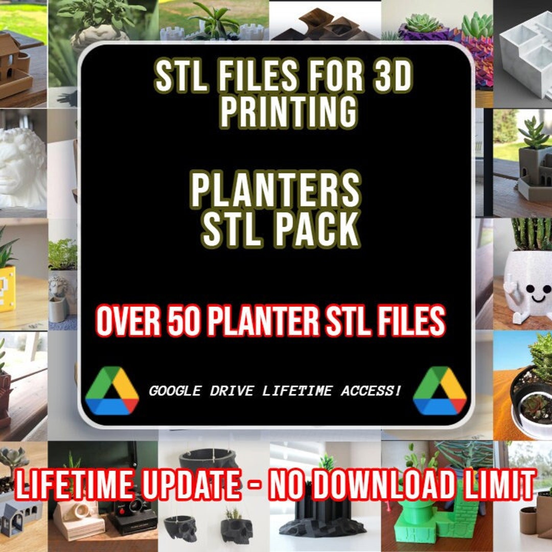 3D Planters STL Files Pack for 3D Printing: 3d Printing Stl, Best Stl ...