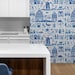 Dutch Delft Blue Wallpaper Vinyl Peel Stick / Unpasted Removable ...
