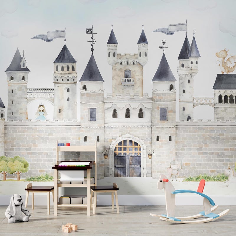 Boys Castle Wall Sticker - Etsy UK