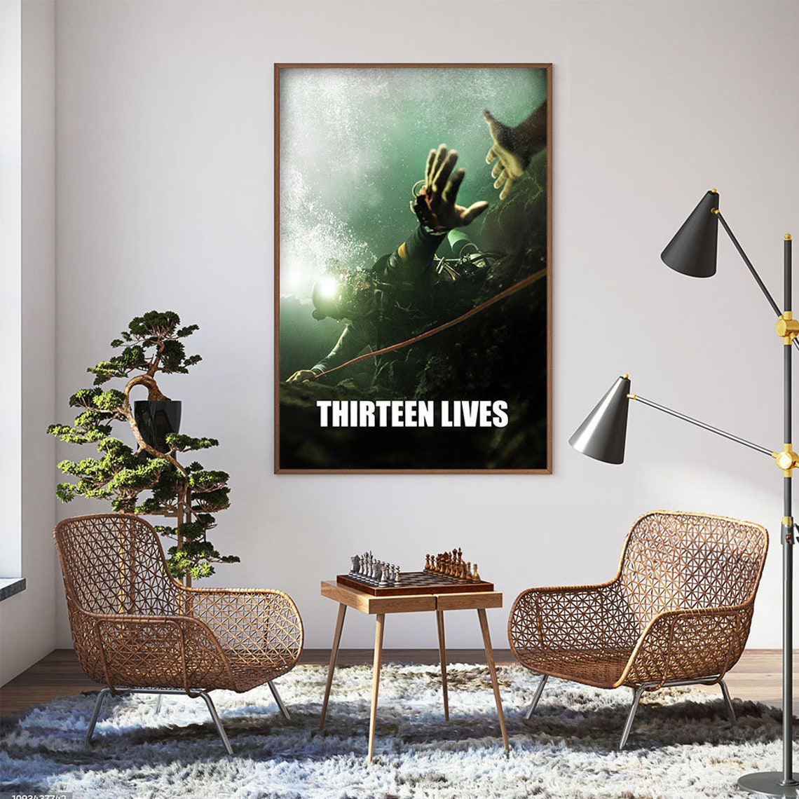 Thirteen Lives 2022 Movie Poster / Home Decor / Room Decor / Customized ...