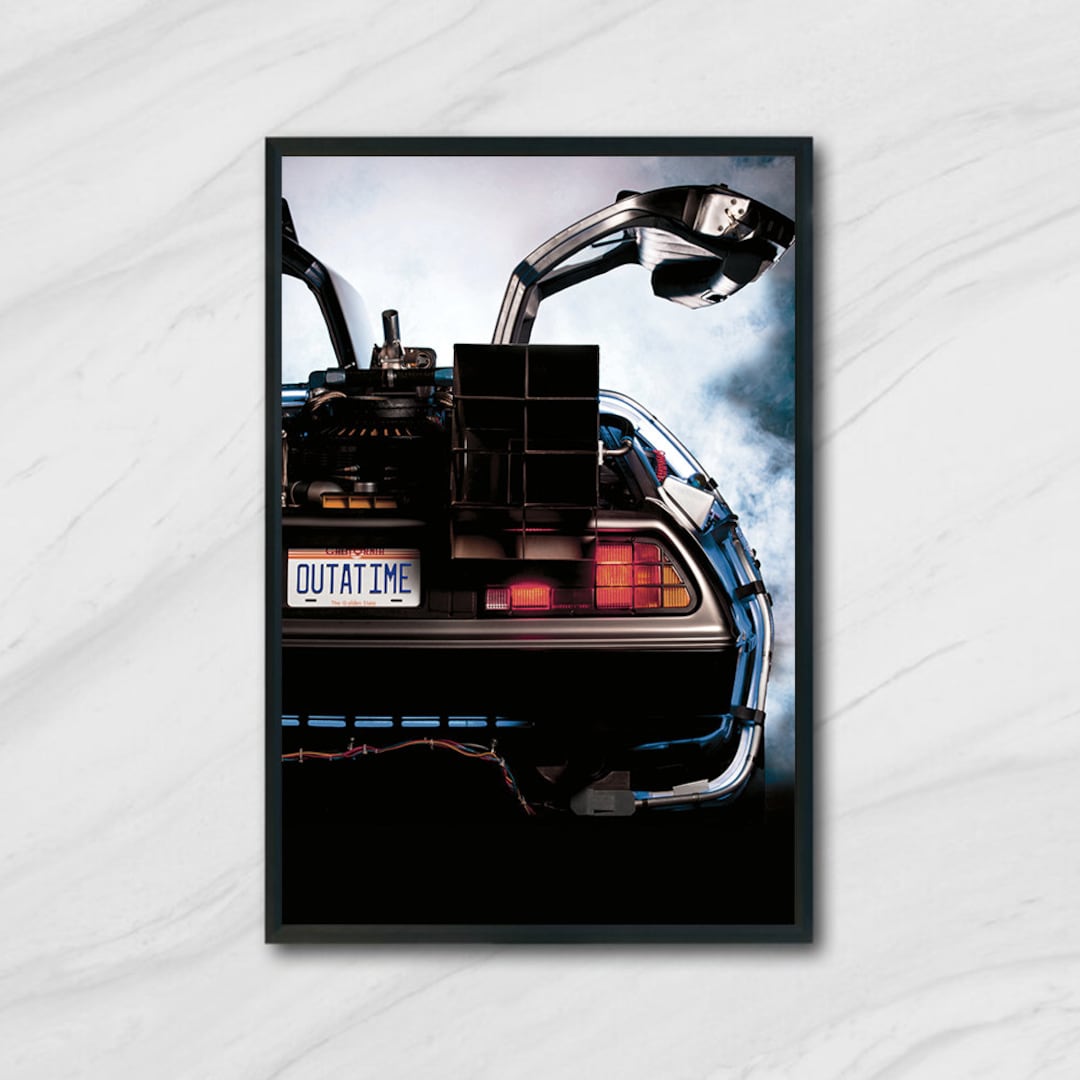 Back to the Future Delorean Poster,canvas Poster/home Decor/room Decor ...