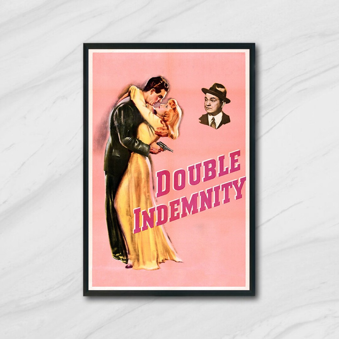 Double Indemnity 1944 Movie Poster / Home Decor / Room Decor ...