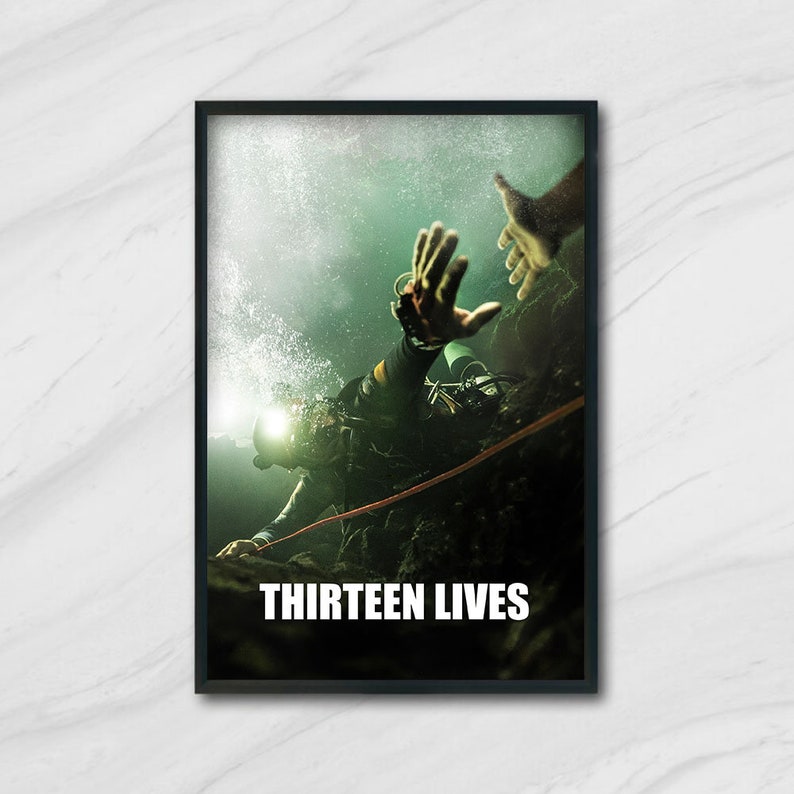 Thirteen Lives 2022 Movie Poster / Home Decor / Room Decor / Customized ...