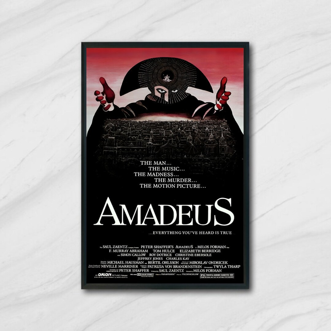 Amadeus 1984 Poster,canvas Poster / Home Decor / Room Decor ...