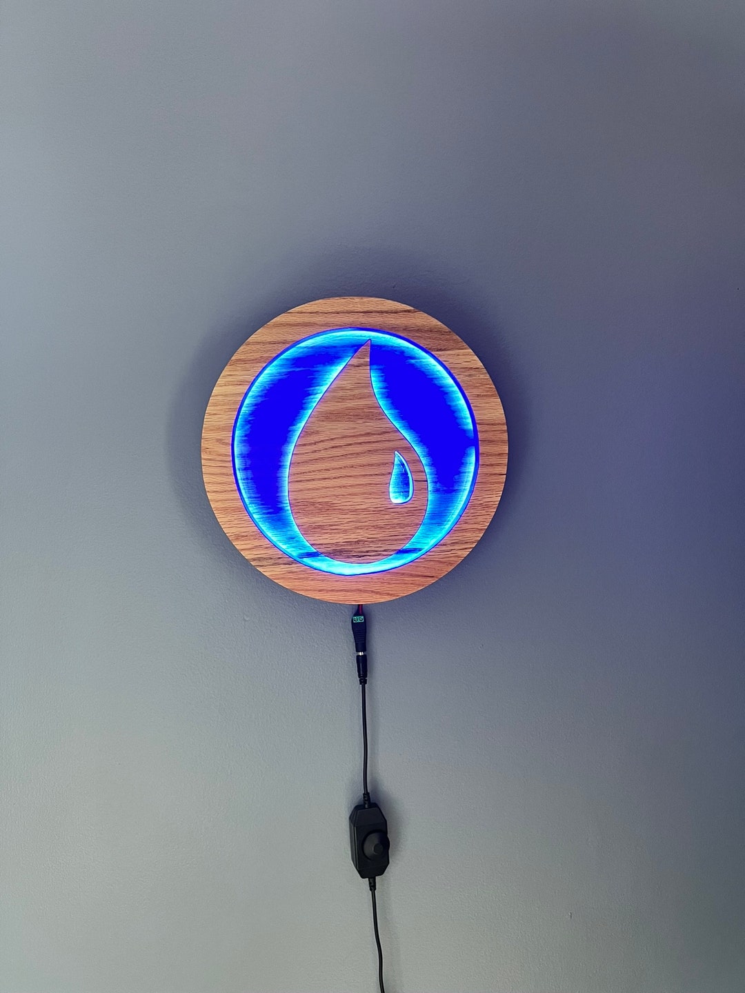 Blue Mana Symbol LED Sign - Etsy