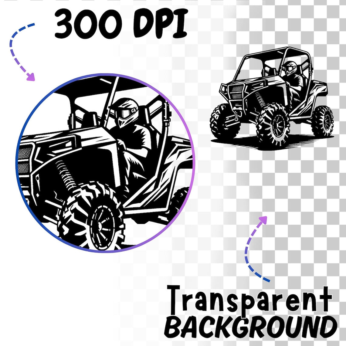 183 UTV SVG Bundle: Off-road Vehicle Clipart, Side-by-side Silhouette ...