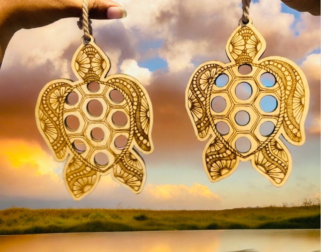 Turtle Sun Catcher | Personalised Gift | Hanging Ornament | Turtle ...