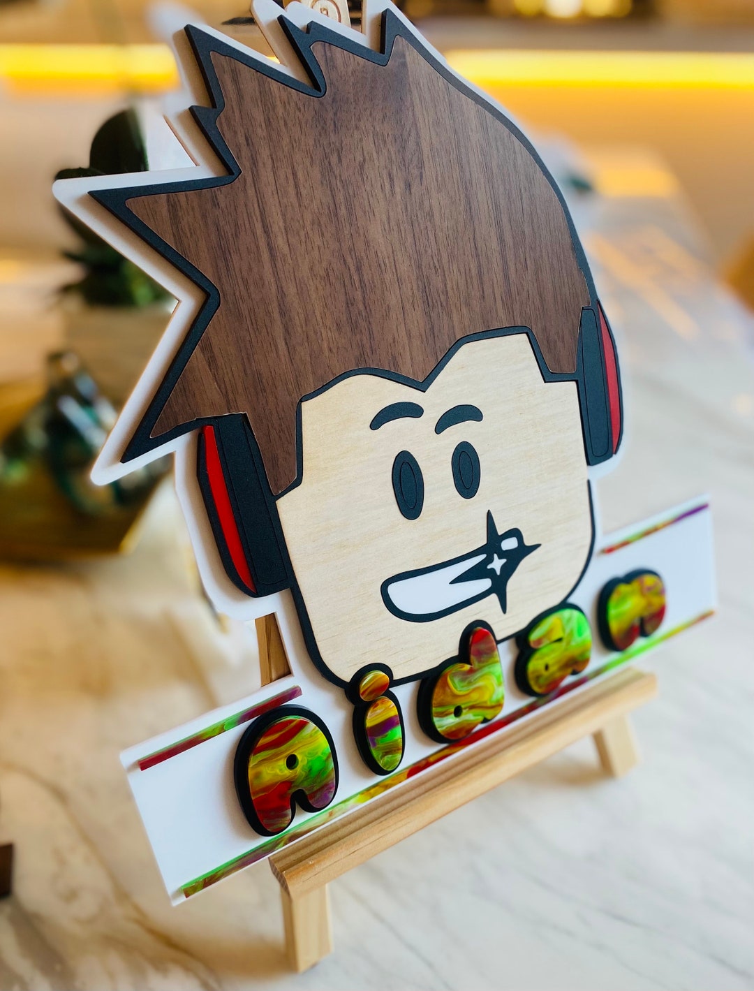 Roblox Children's Birthday Sign | Wall Art | Layered Acrylic Plaque ...