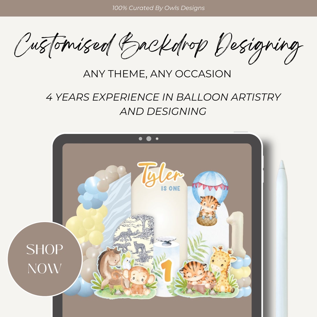 Customised Backdrop Designing by Balloon Artistry | Fully Personalised ...