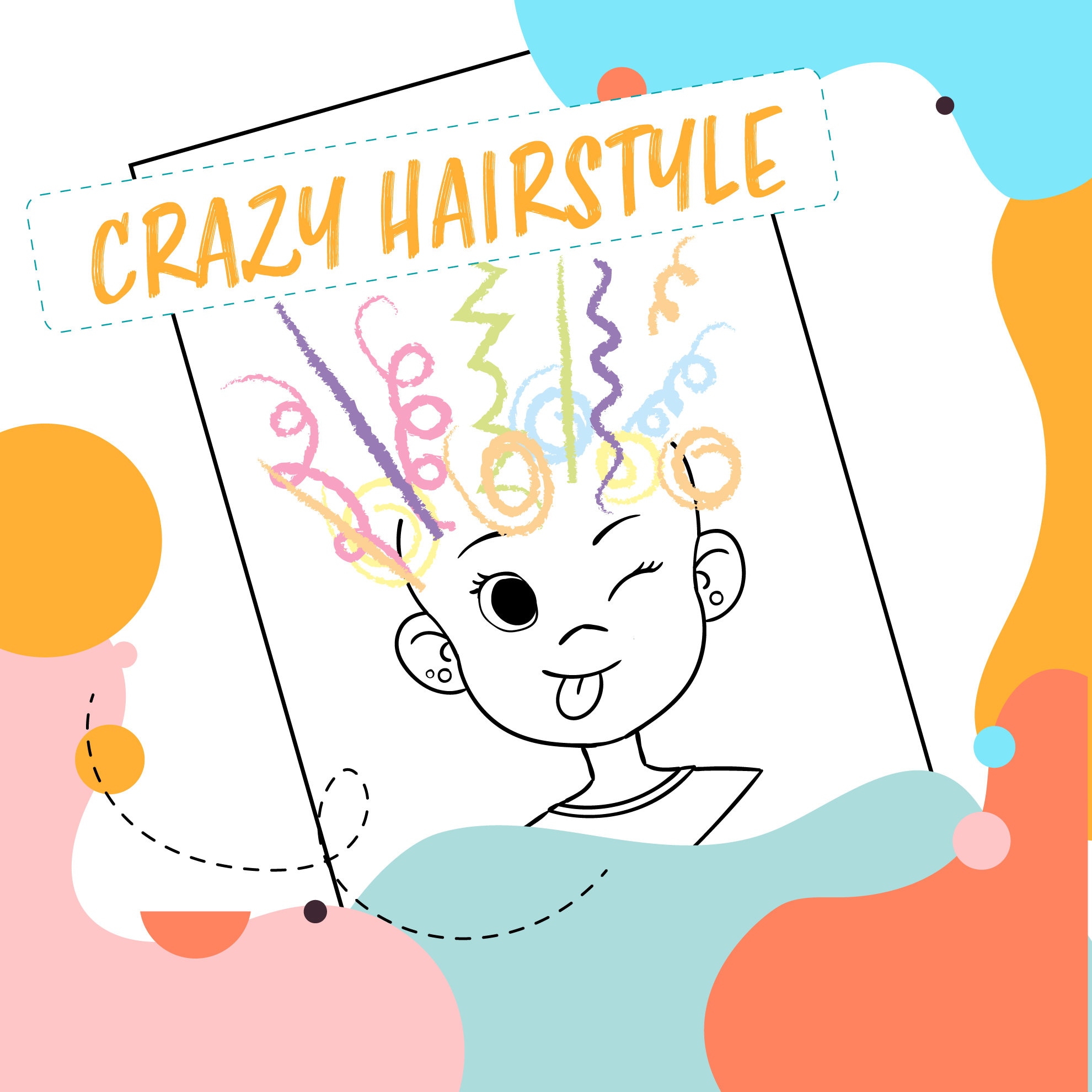 Crazy Hairstyles - This Printable Family Game is Inspired by One of the ...