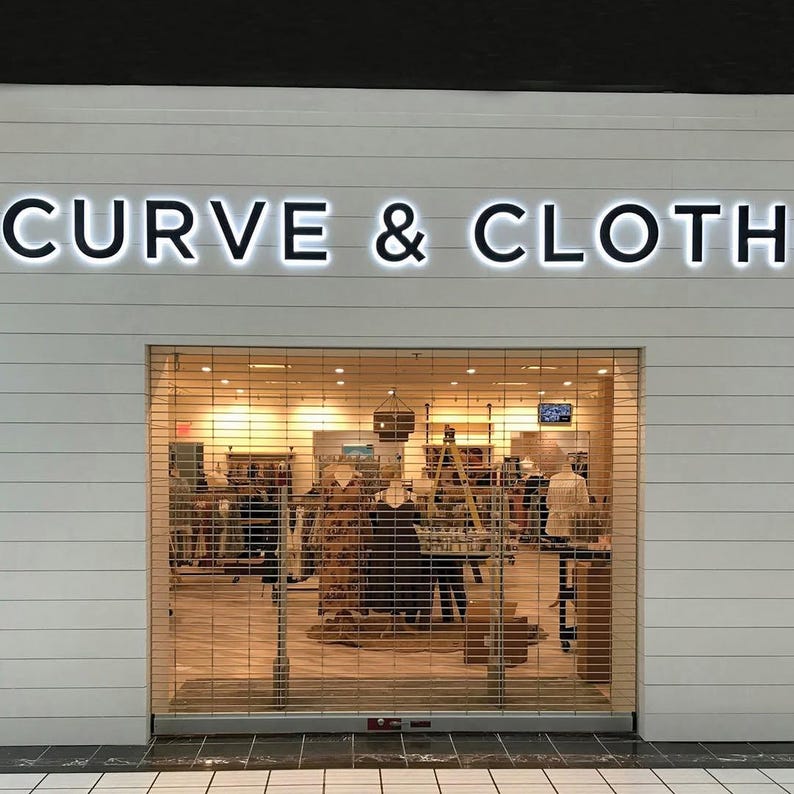 3D Business Storefront Sign, Logo Sign Outdoor Sign, Custom Backlit ...