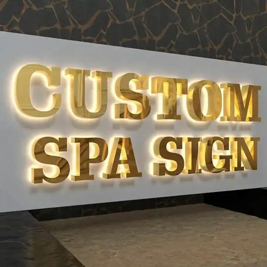 Backlit Metal Personalized LED Logo Sign Outdoor Sign, Custom Sign,3d ...