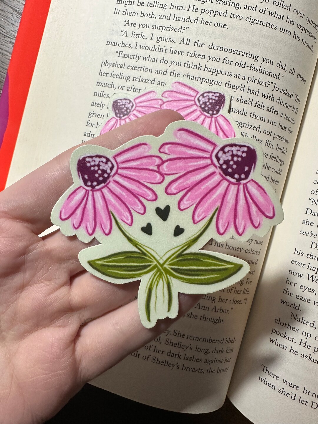 Purple Coneflower Summer Flower Waterproof Vinyl Kindle Sticker - Etsy