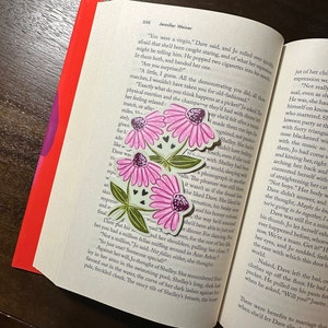 Purple Coneflower Summer Flower Waterproof Vinyl Kindle Sticker - Etsy