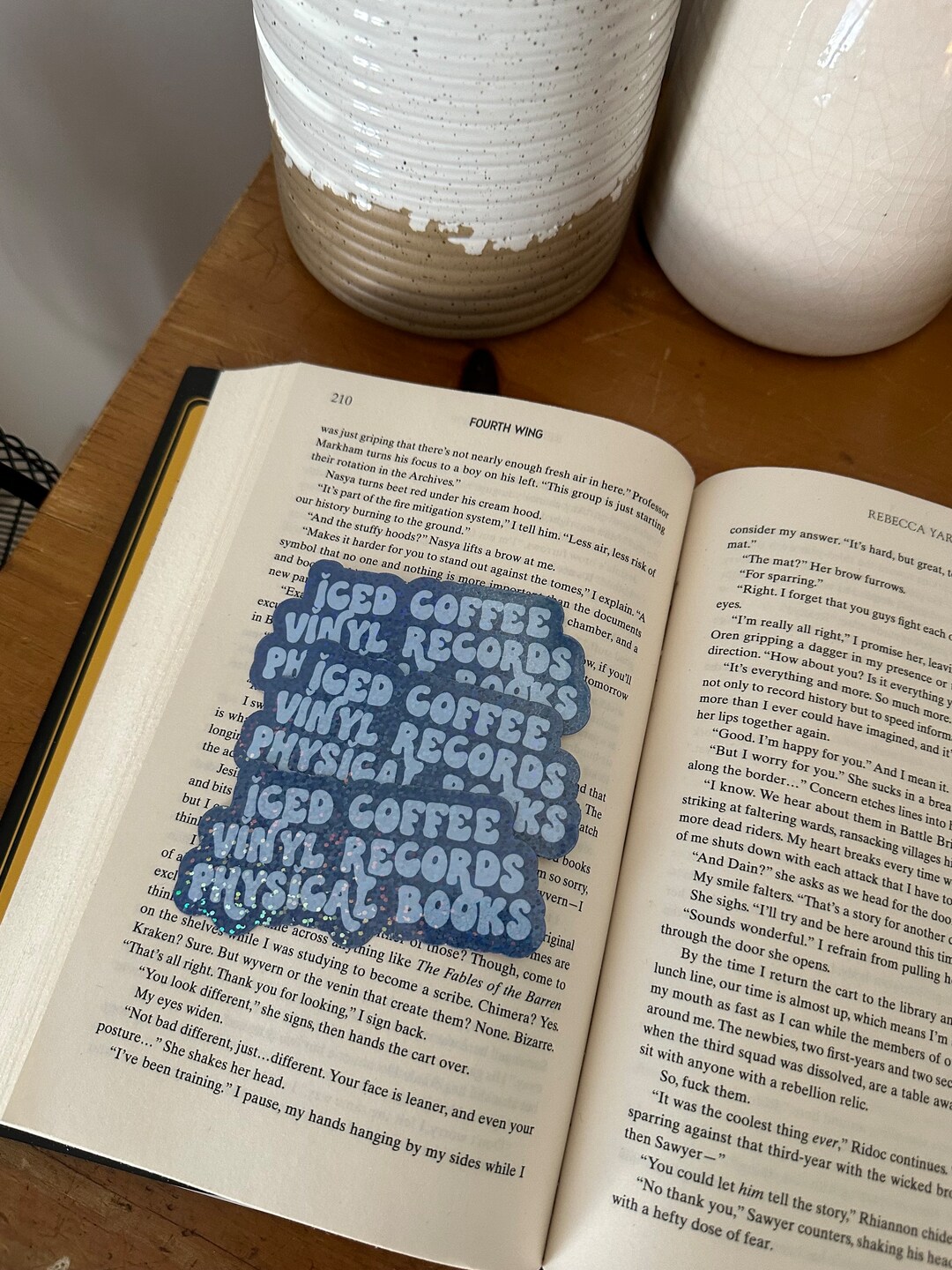 Glitter Iced Coffee Sticker| Books and Coffee Sticker | Kindle Stickers ...