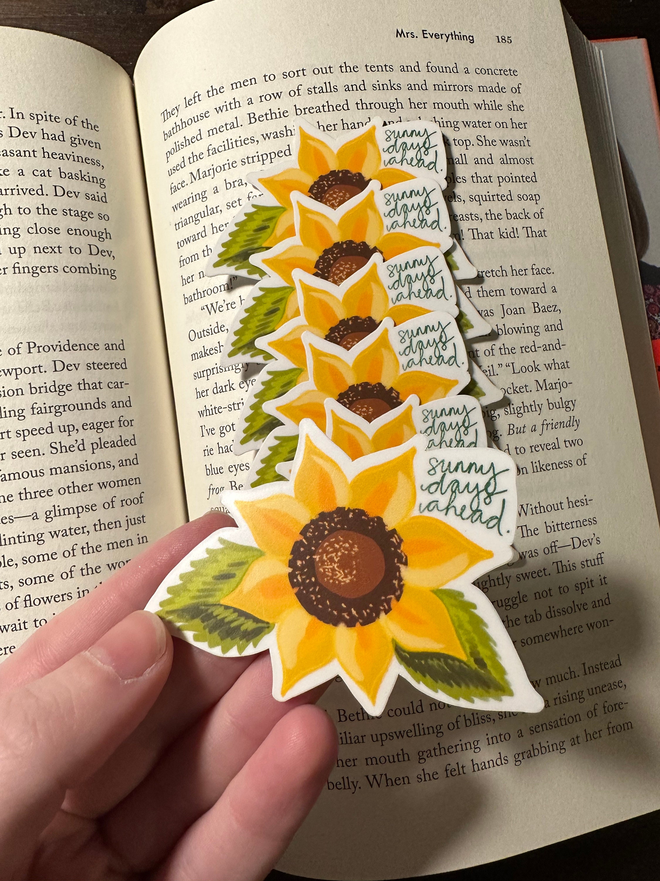 Sunny Days Ahead Sunflower Sticker Wildflower Summer Quote Sticker ...