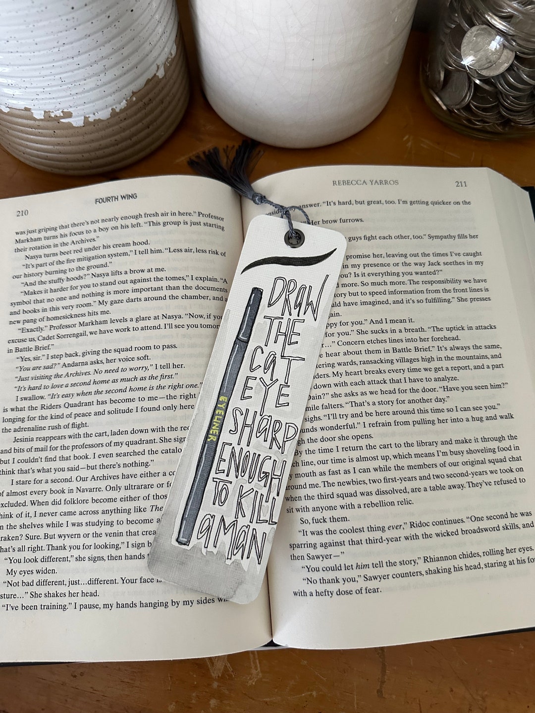 Draw the Cat Eye Bookmark Taylor Swift Midnights Hand Painted ...