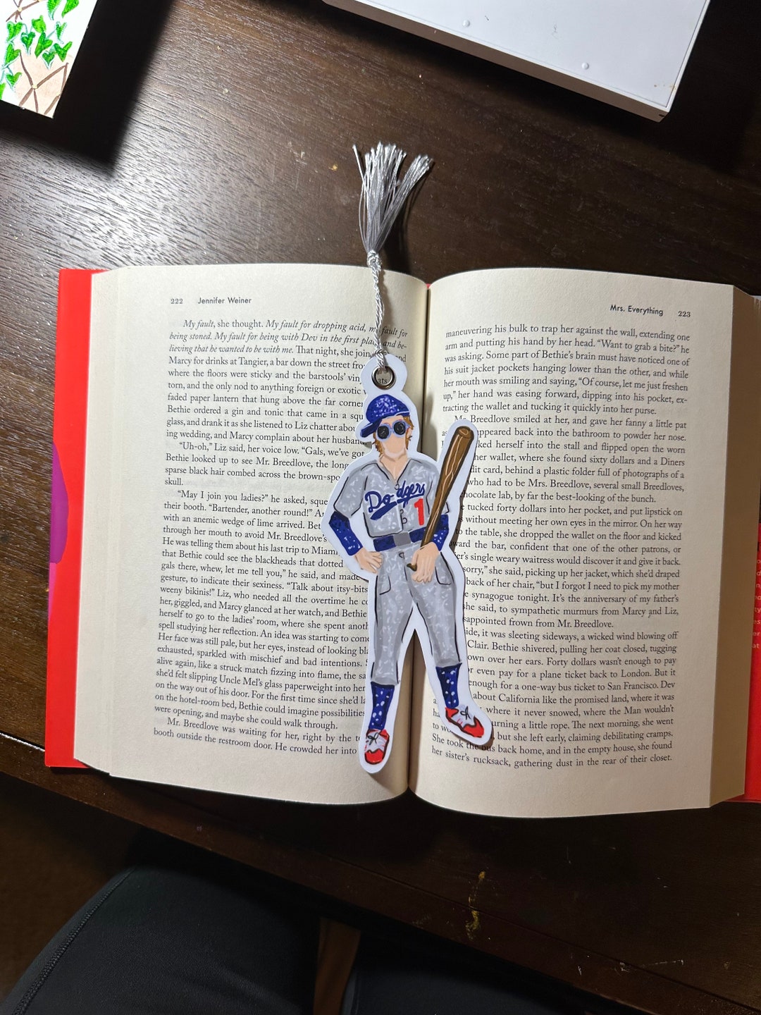 Elton John Dodgers Uniform Bookmark - Etsy