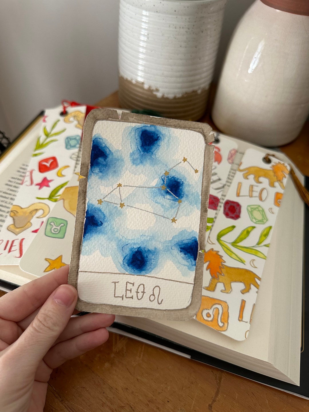 Leo Tarot Card Leo Bookmarks Bookish Horoscope Zodiac Sign Tarot ...