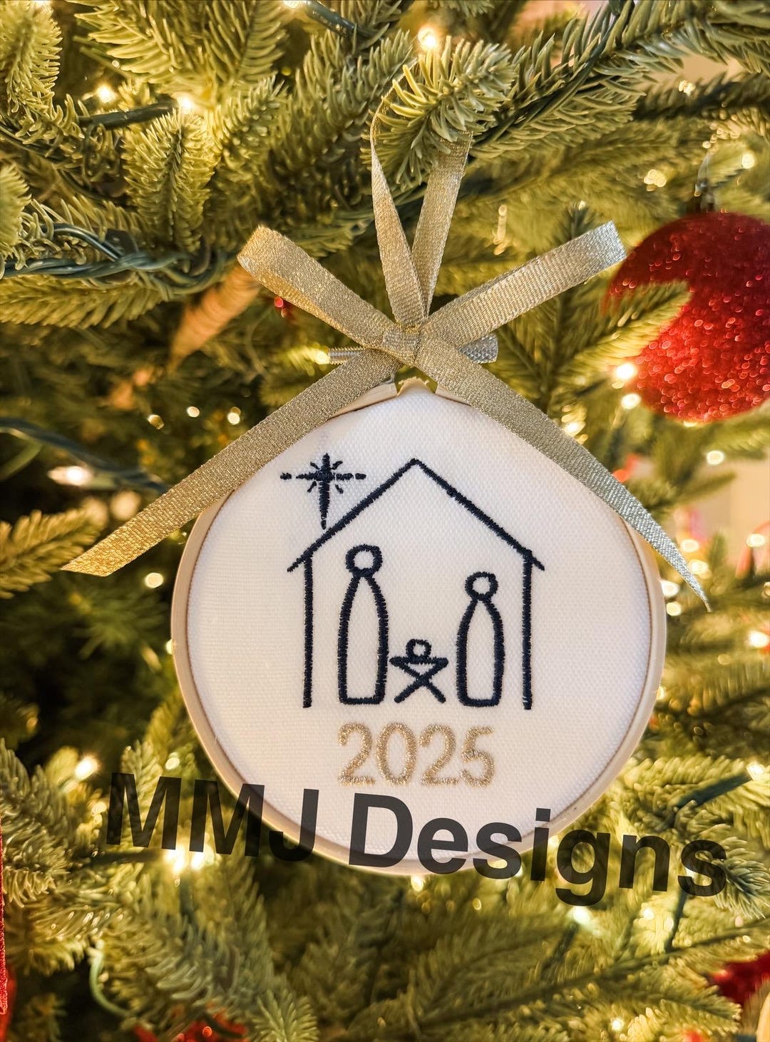Simple Nativity Embroidery Design - Etsy