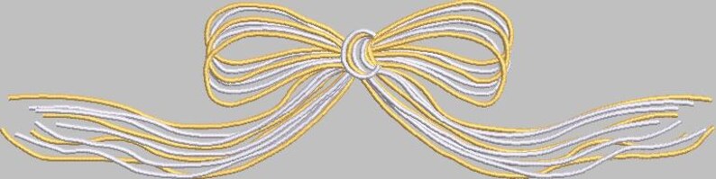 Scattered Ribbon Satin Bow Embroidery Design - Etsy