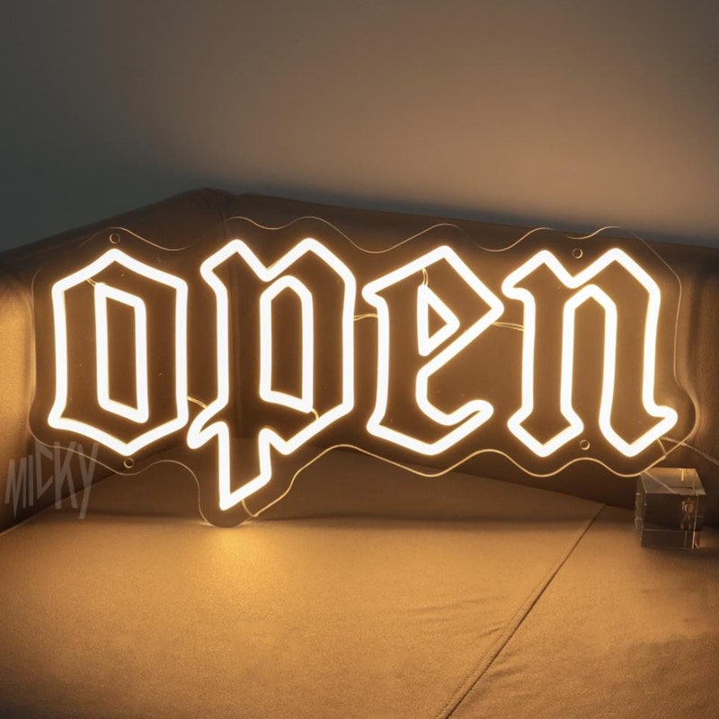 Lighted Open Sign - Etsy