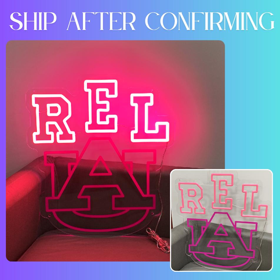 Custom College Logo Neon Sign: Personalized Dorm Decor - Etsy
