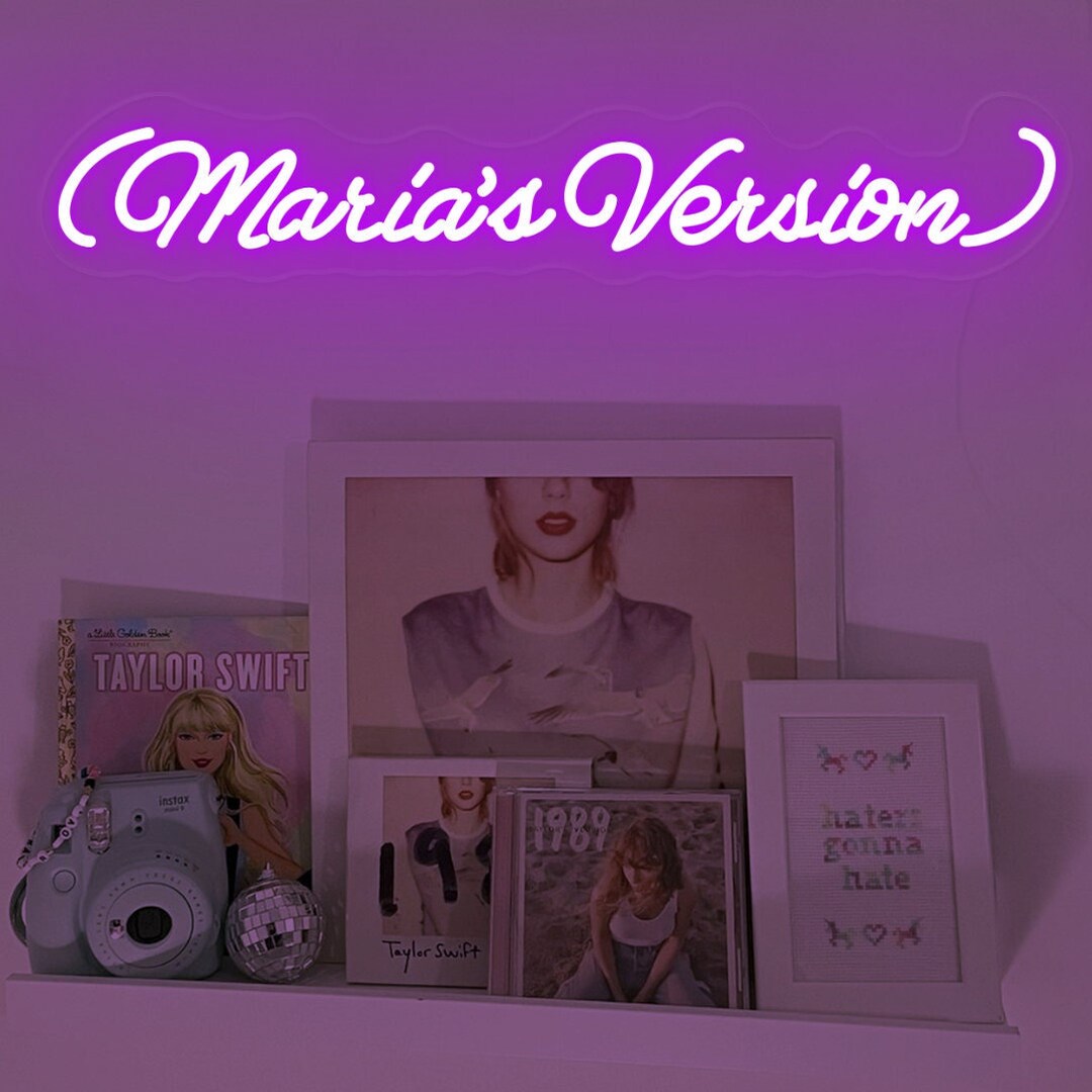 Custom Name's Version Neon Sign/ Custom Name Decal/ Trendy Folklore ...