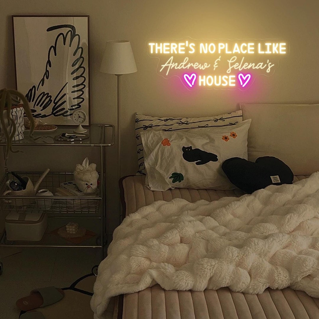 There's No Place Like Custom Name's House Neon Sign/ Grandma and ...
