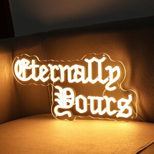 Eternally Yours Neon Sign | Gothic Wedding Decor - Etsy