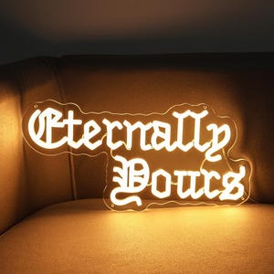Eternally Yours Neon Sign | Gothic Wedding Decor - Etsy