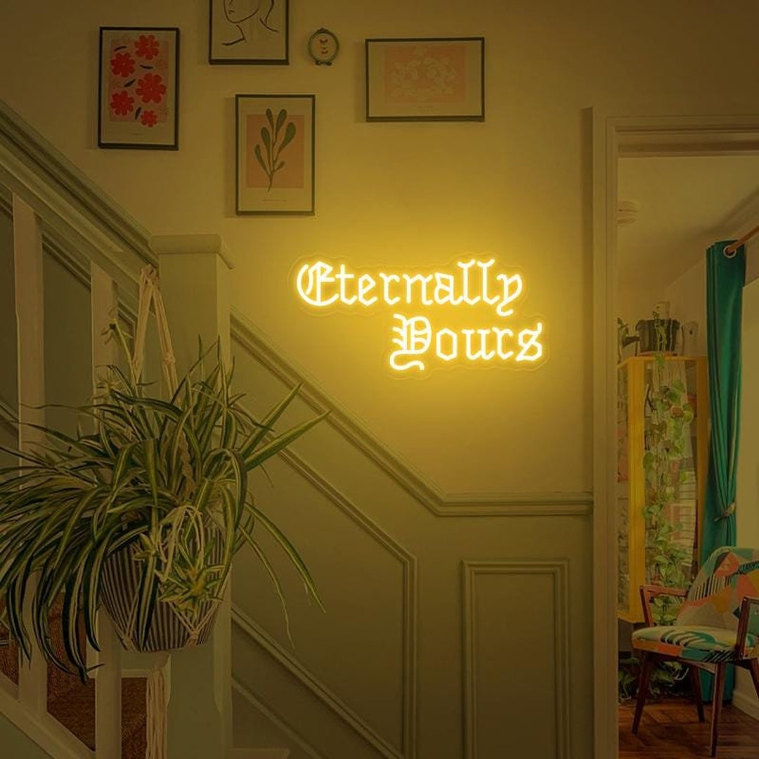 Eternally Yours Neon Sign| Gothic Wedding Gift| Spooky Neon Light ...