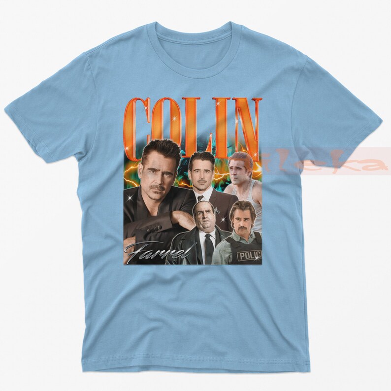 Colin Farrel Retro 90s Graphic Tee, Fan Gift - Etsy