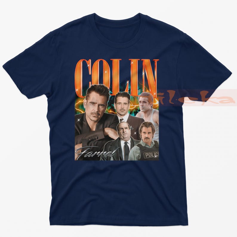 Colin Farrel Retro 90s Graphic Tee, Fan Gift - Etsy