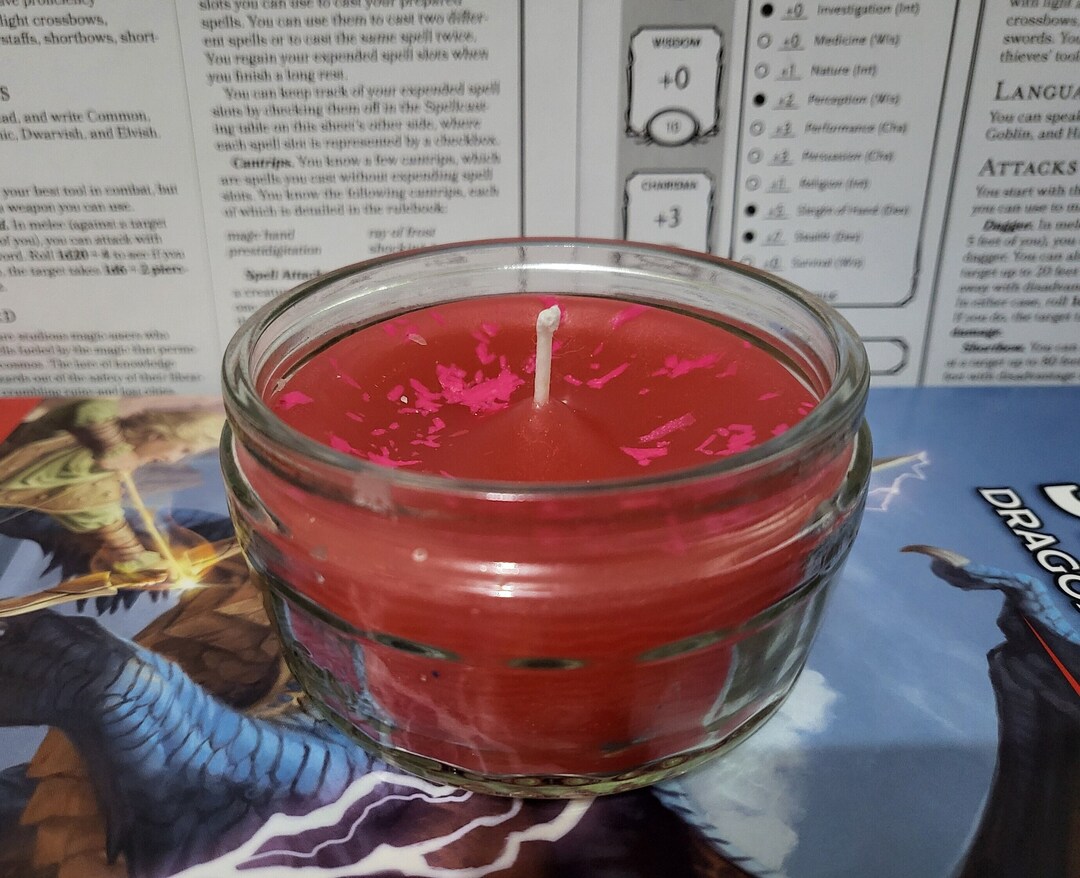 DND Bloom: Soy Wax Vegan Candle With Enchanted Petals - Etsy