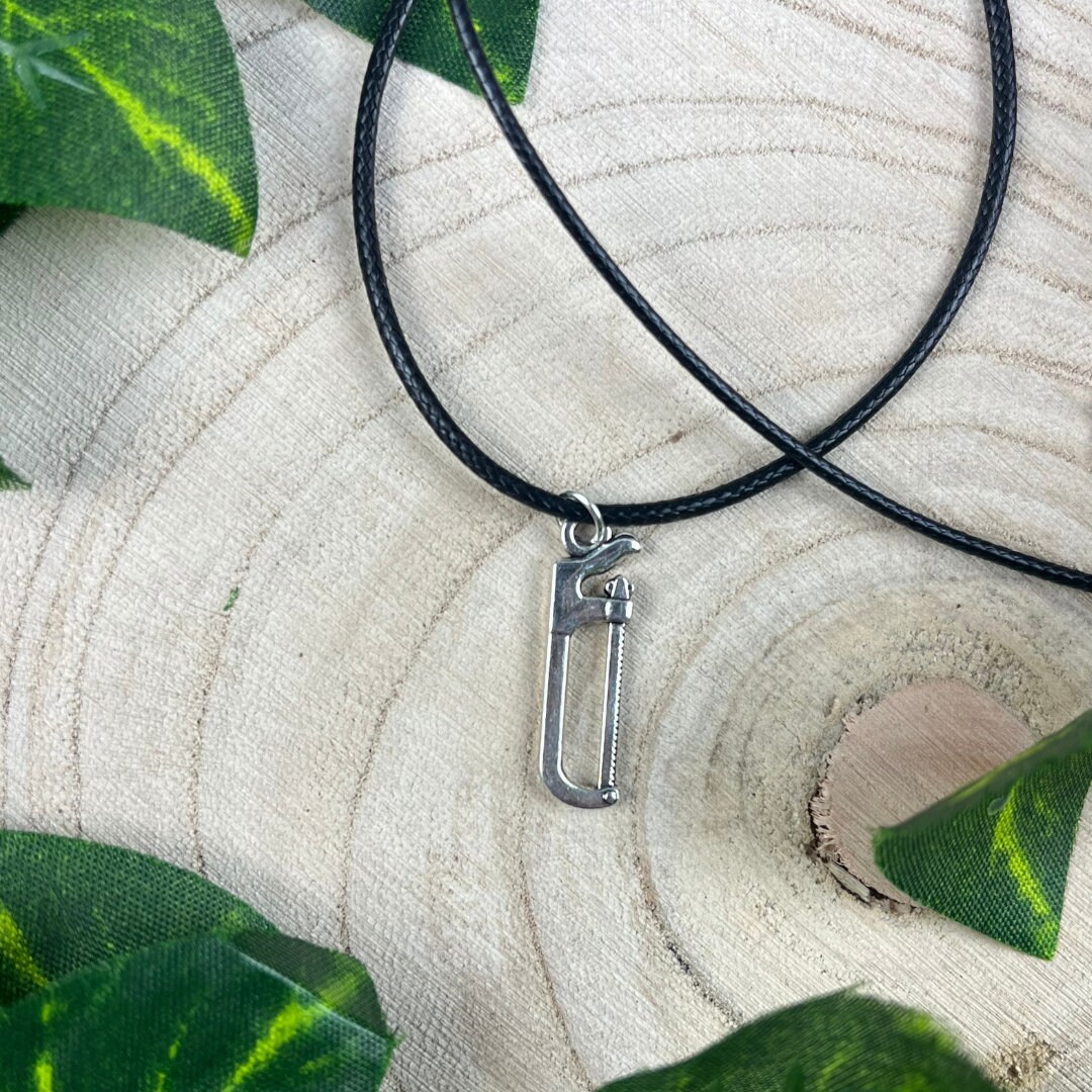 Hacksaw Silver Necklace Gothic Jewellery Witchy Pagan Alternative ...