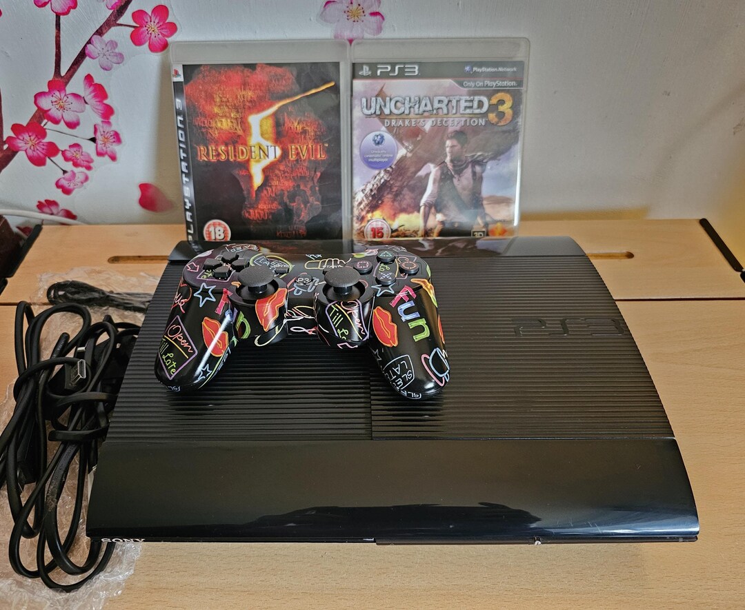 Playstation 3 Super Slim CECH-4003C PS3HEN 1TB - Etsy