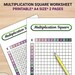 Multiplication Chart, Times Table Grid, Teaching Aid, Math Worksheet ...