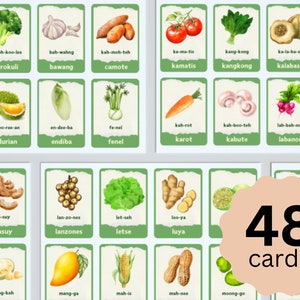 Tagalog Flashcards: Explore Filipino Culture With Illustrated Fruits ...