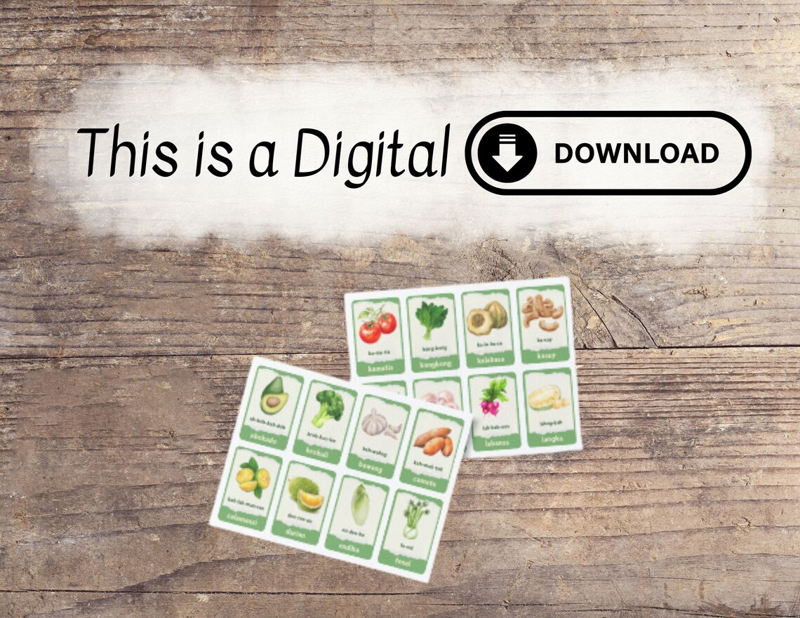 Tagalog Flashcards: Explore Filipino Culture With Illustrated Fruits ...