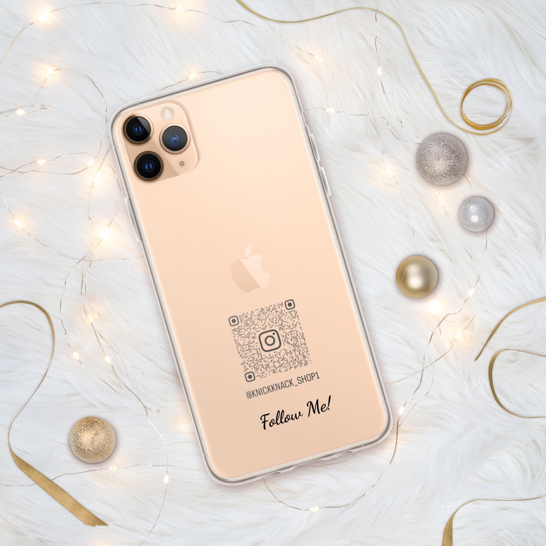 Clear QR Code Case for Iphone® - Etsy