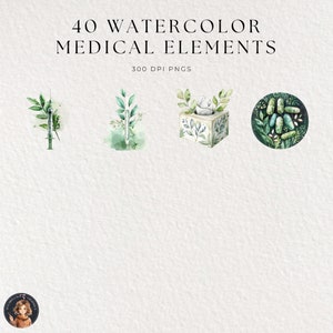 Medical Clipart for Those With Chronic Illness, Watercolor Medical ...