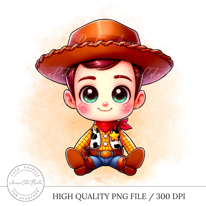 Cute Woody From Toy Story PNG Clipart - Transparent Background, Digital ...