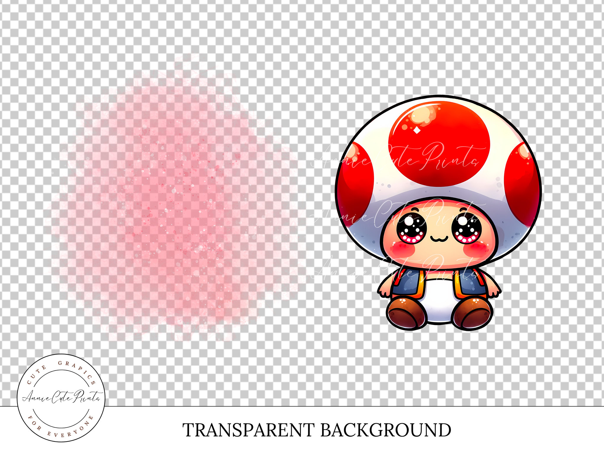 Cute Super Mario Toad Clipart Super Mario Prints Baby Shower Gift ...