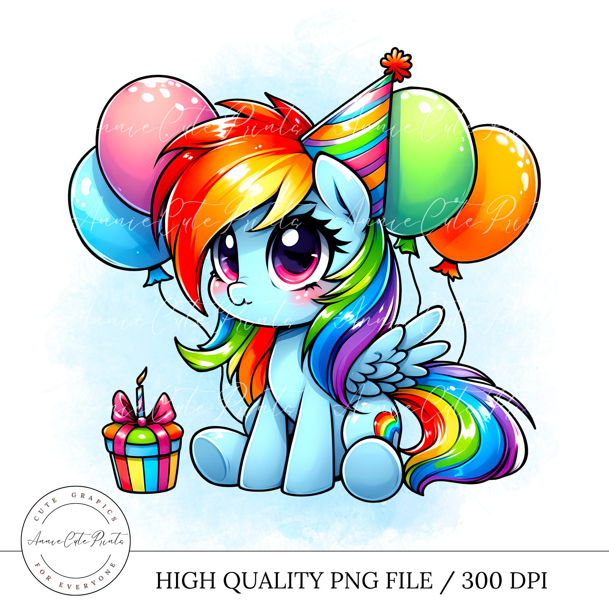 Little Pony PNG Cute Set of Popular Ponies PNG Transparent Cutting File ...