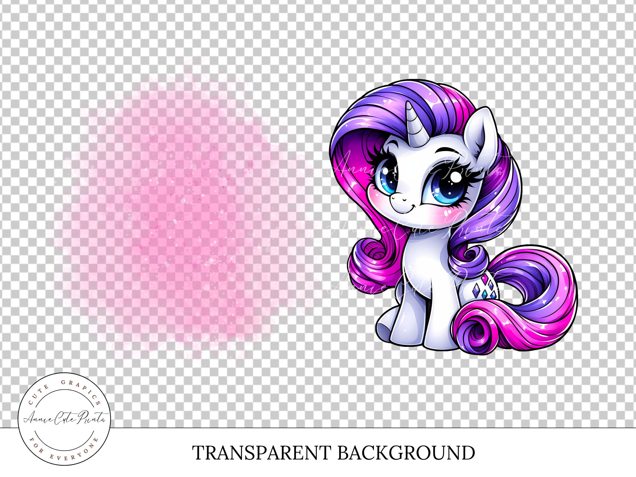 Little Pony PNG Cute Set of Popular Ponies PNG Instant Download ...