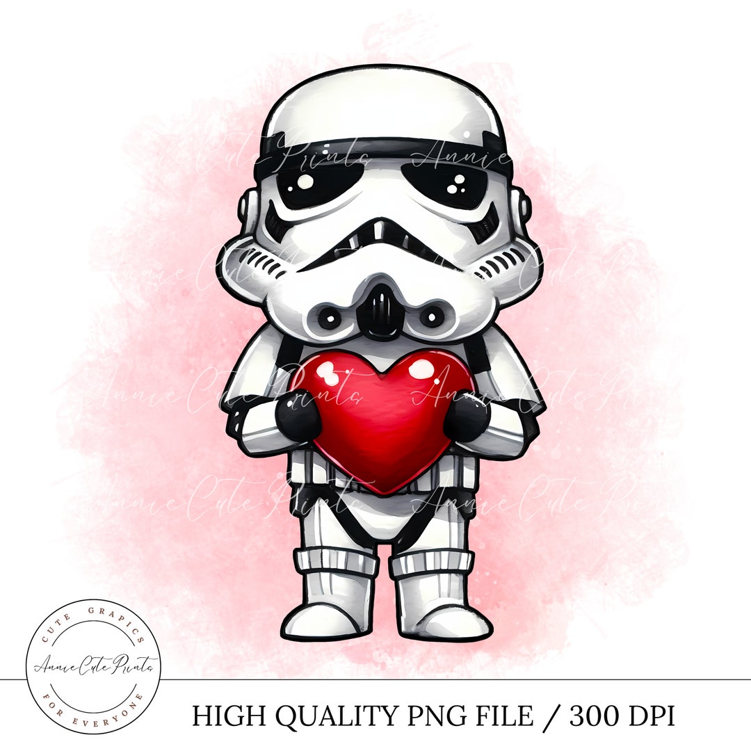 Cute Valentine Day Stormtrooper Clipart Transparent Cutting File ...