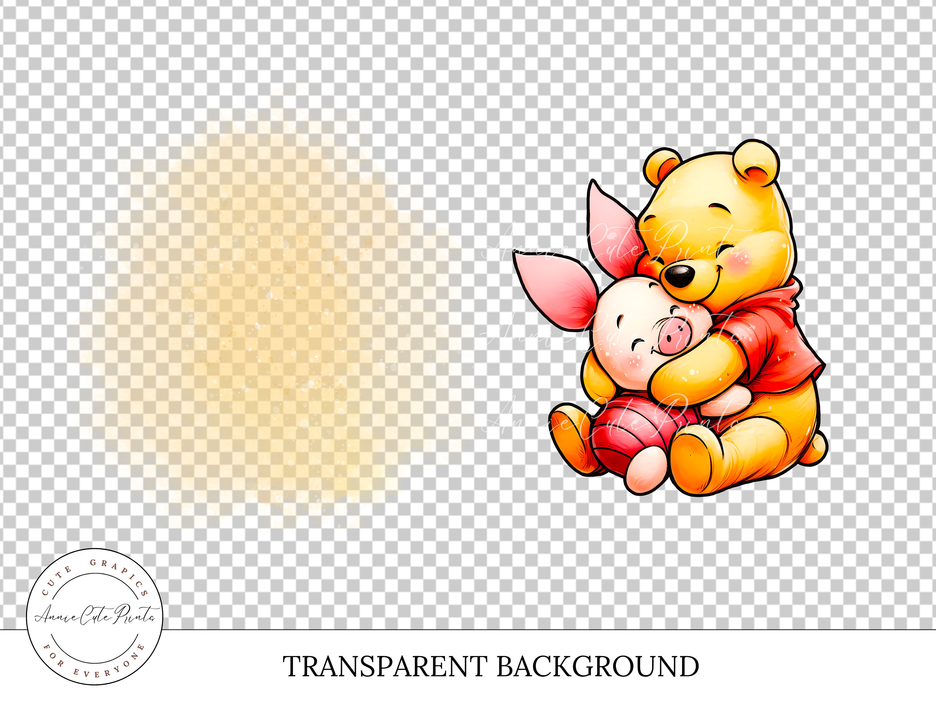 Winnie the Pooh Piglet PNG Clipart - Transparent Background - Digital ...