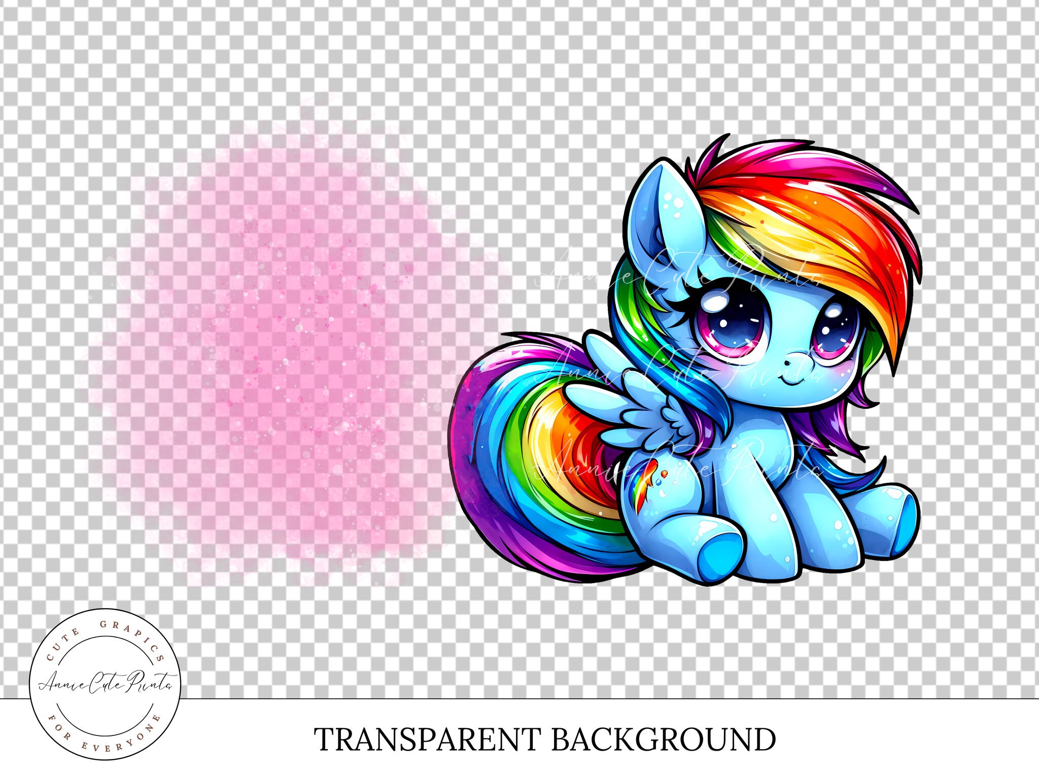 Little Pony PNG Cute Set of Popular Ponies PNG Instant Download ...