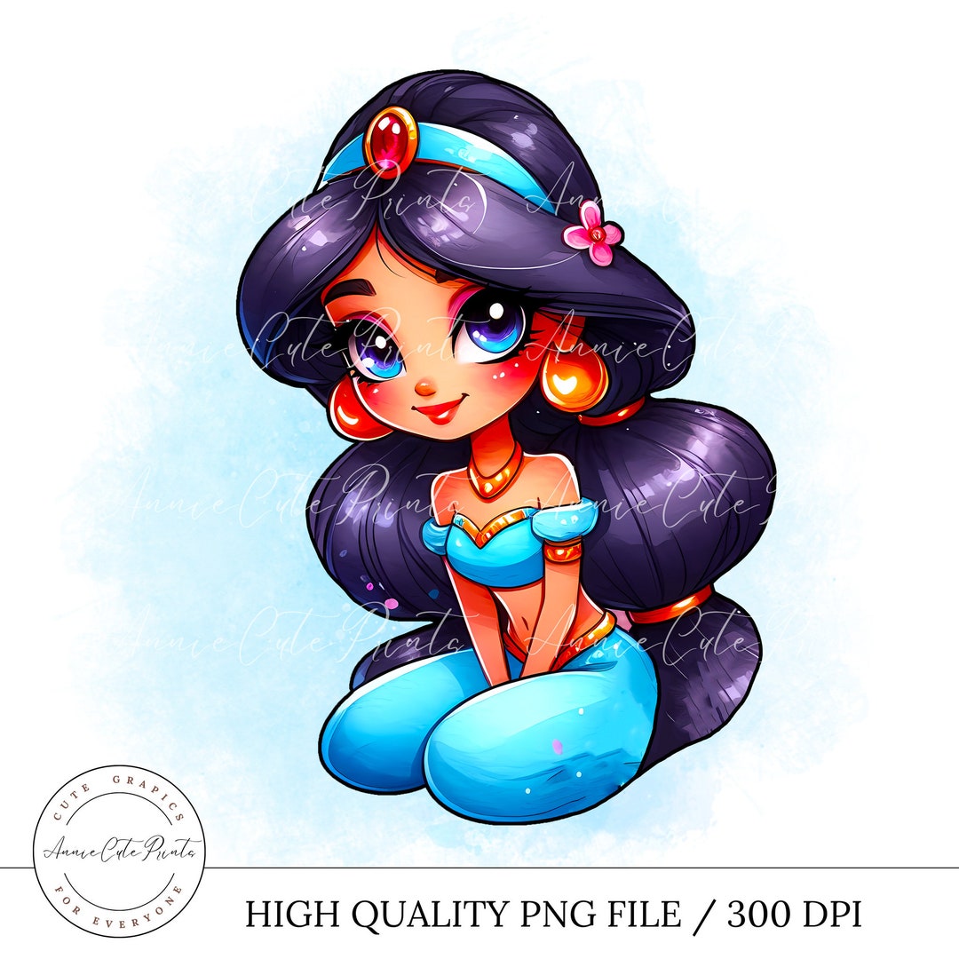 Cute Jasmine Princess PNG Clipart - Transparent Background - Digital ...